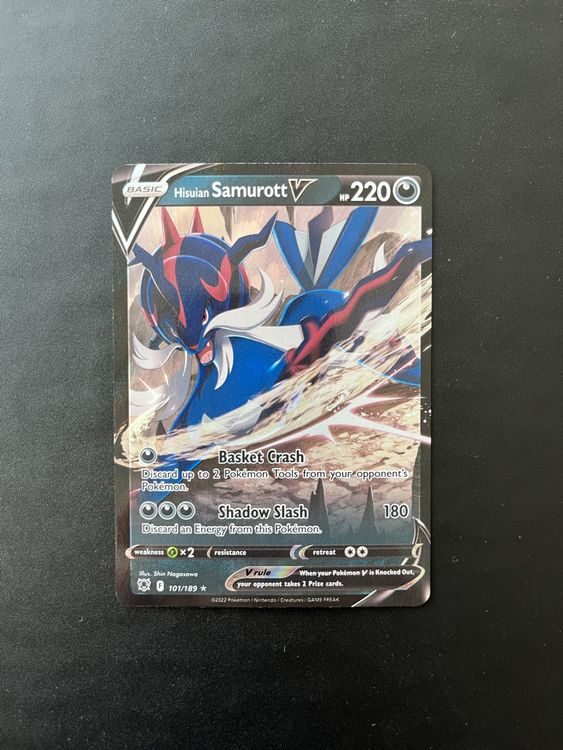 Pokémon Hisuian Samurott V 101/189 | Kaufen auf Ricardo