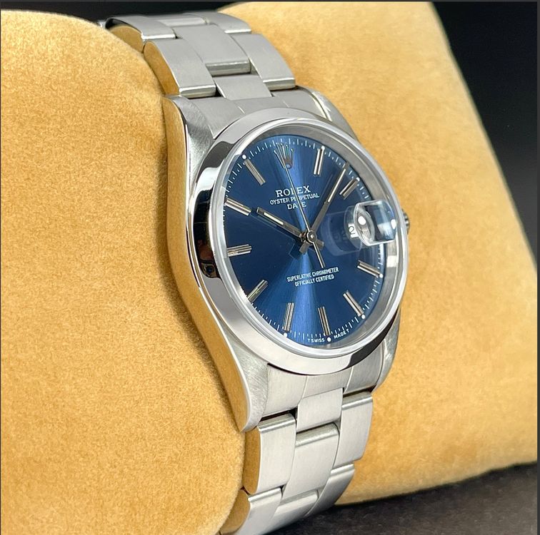 Rolex 15200 Oyster Perpetual Date Paper&Box 1995 Blue Dial | Kaufen auf ...