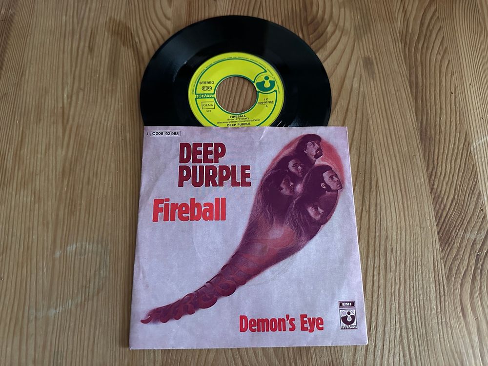 DEEP PURPLE tolle rare Fireball Single Top 70's Kult Rock (Gebraucht ...