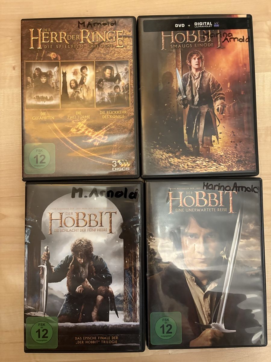 Der Herr der Ringe Trilogie, Der Hobbit Trilogie, DVD (Gebraucht) in ...