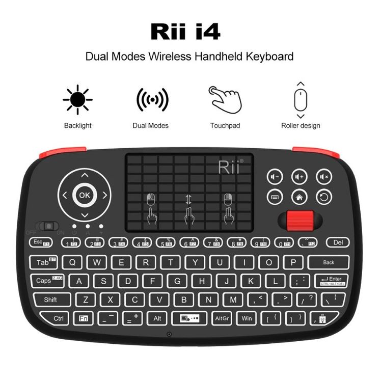 Rii i4 mini Tastatur PC Android SmartTV, Dual Mode Bluetooth | Kaufen ...