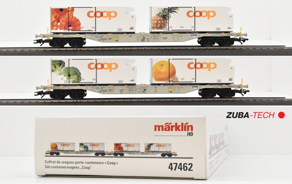Märklin 47462 Containerwagen-Set Coop 2-tlg. H0 WS mit OVP | Kaufen auf ...