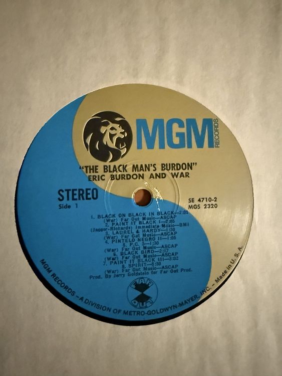 Eric Burdon & War - The Black-Man's Burdon - Schallplatte (Gebraucht ...
