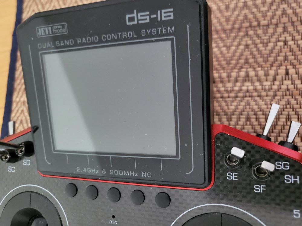 Jeti DS-16 II Carbon Line Rot Multimode mit Senderkoffer (Neu (gemäss ...