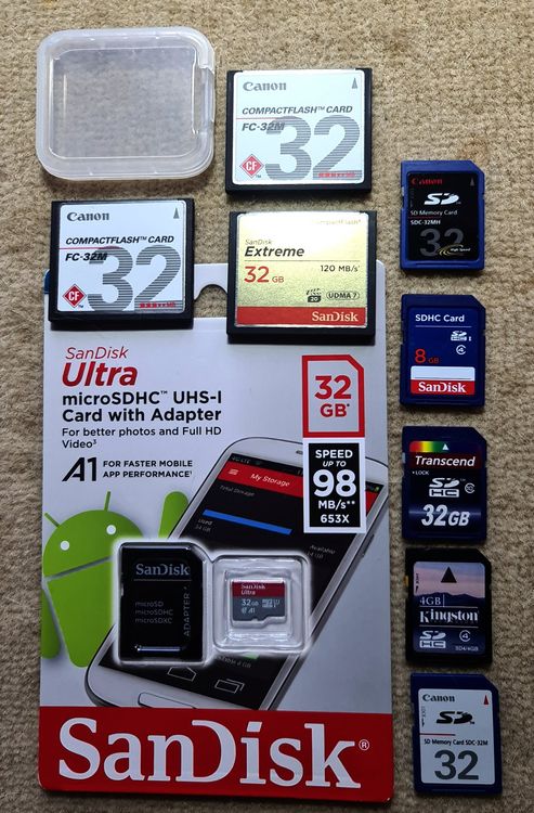 Cartes SD - micro SD - Compact flash | Kaufen auf Ricardo