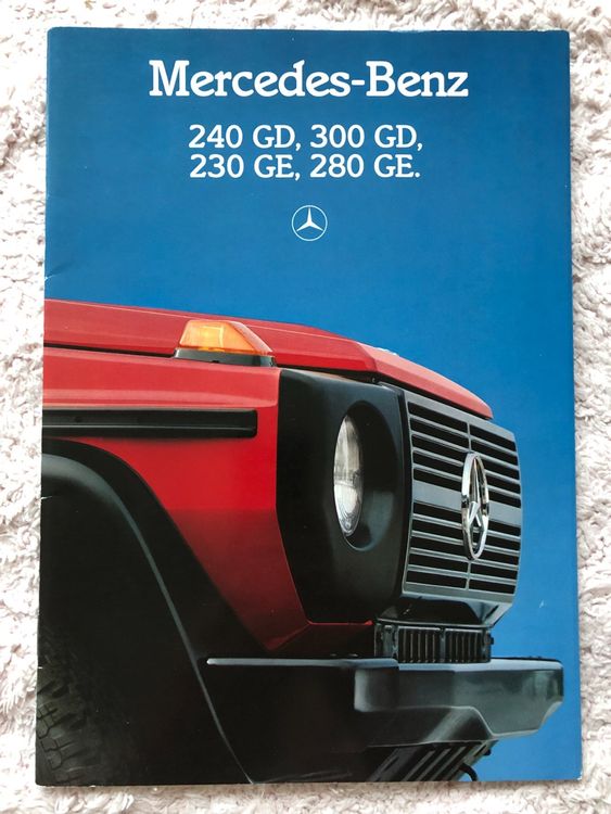 Prospekt Mercedes G-Klasse W460; 240 GD - 280 GE; 1985, Kult (Gebraucht ...