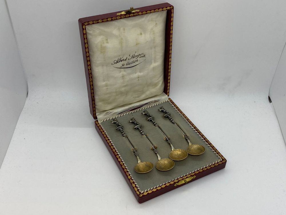 Sammler-Löffel Albert Steiger St. Gallen mit BOX /// D989 (Gebraucht ...