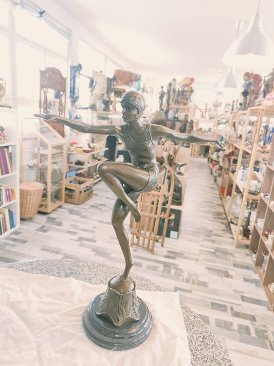 ART DECO BRONZEFIGUR SKULPTUR CON BRIO (Gebraucht) in Jeuss für CHF 119 ...