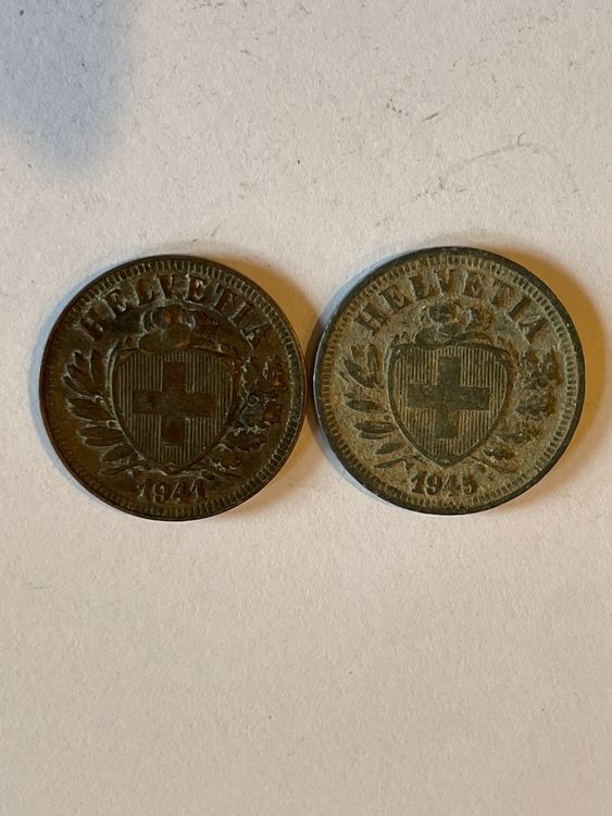 2stk. 2rp. 1941,1945 (1) (Gebraucht) in Bonstetten für CHF 1 – mit ...