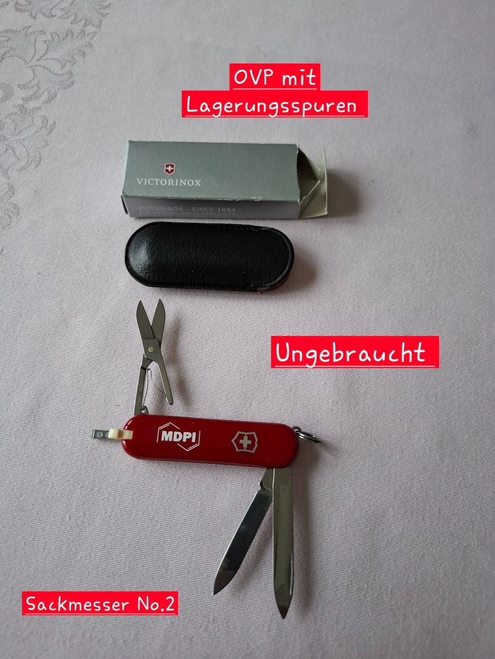 Rarität für Sammler. Victorinox Neu, OVP. Werbung MDPI (Neu (gemäss ...