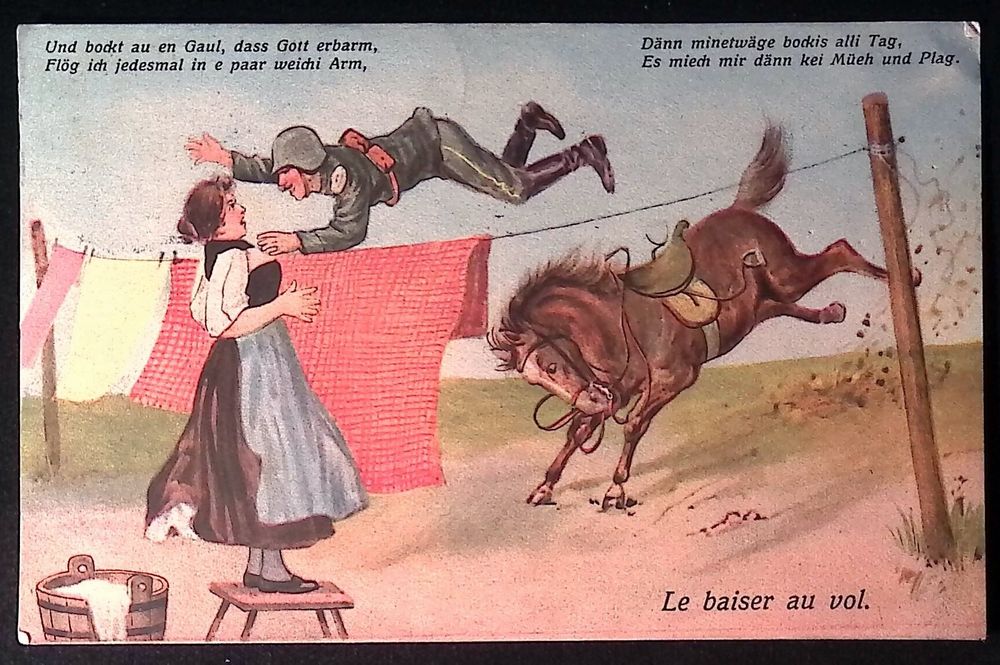 AK Scherzkarte Armee Casernes Biere (Gebraucht) in Russo für CHF 2 ...