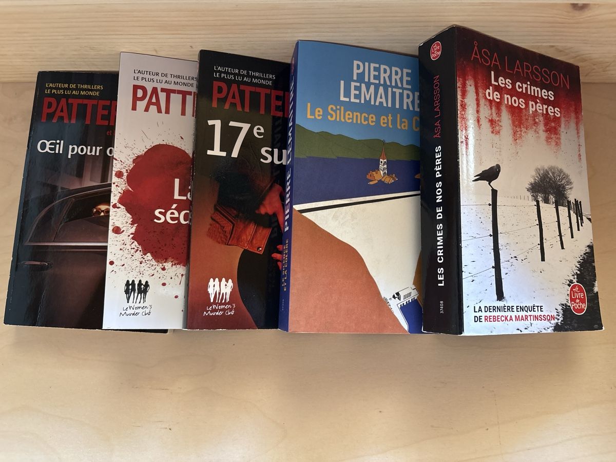 Lot de 5 livres thrillers en français et en bon état (D'occasion) à Ste ...