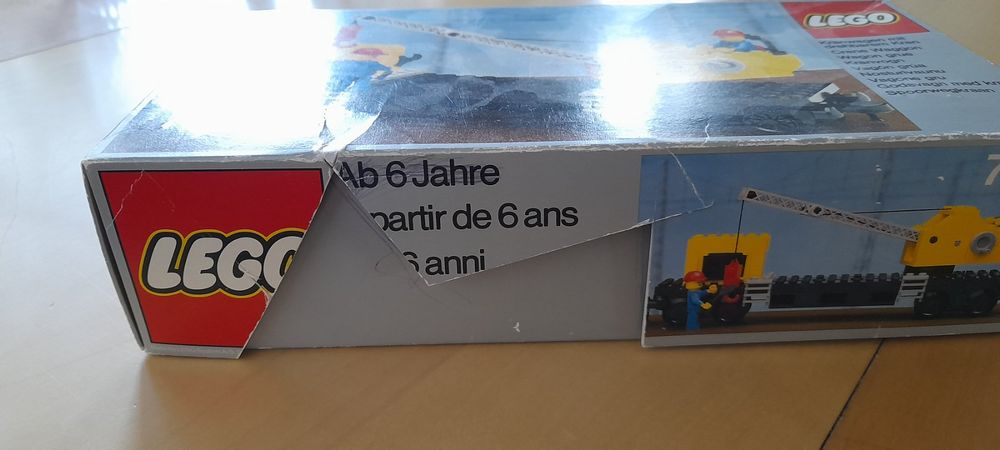 Lego 7814 Eisenbahnkranwagen 80er Jahre mit Originalkarton (Gebraucht ...