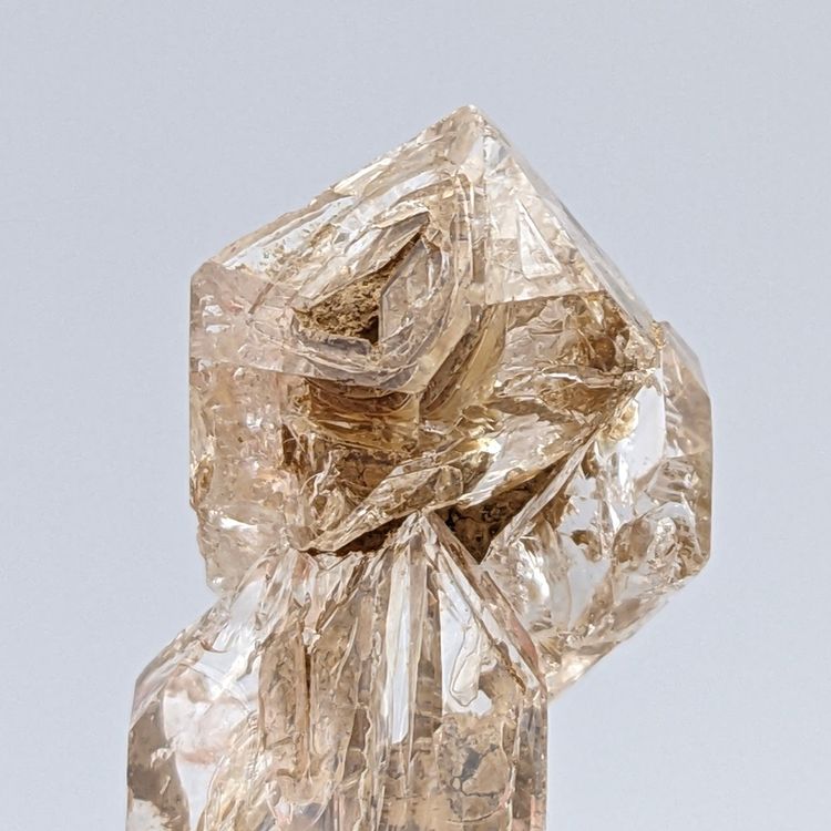 Grosser HERKIMER-HOPPERQUARZ, ZEPTERFORM, mit TON, selten (Neu (gemäss Beschreibung)) in Balerna ...