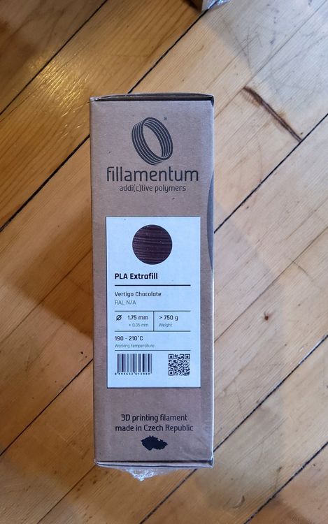 PLA Extrafill Vertigo Chocolate von Fillamentum (Neu und ...