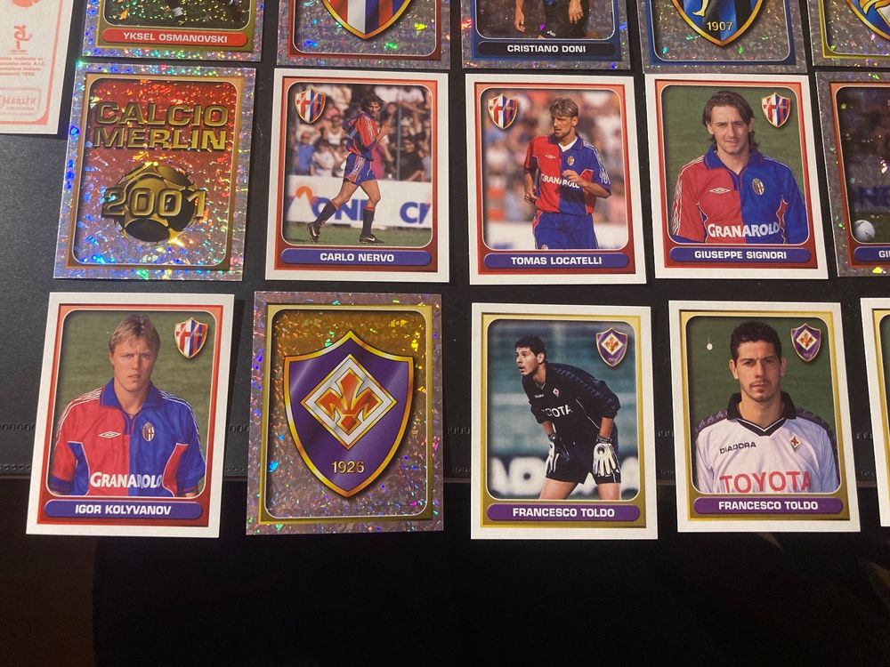 21x Stickers Merlin 2001 Badge Signori AS Roma mit Totti | Kaufen auf ...