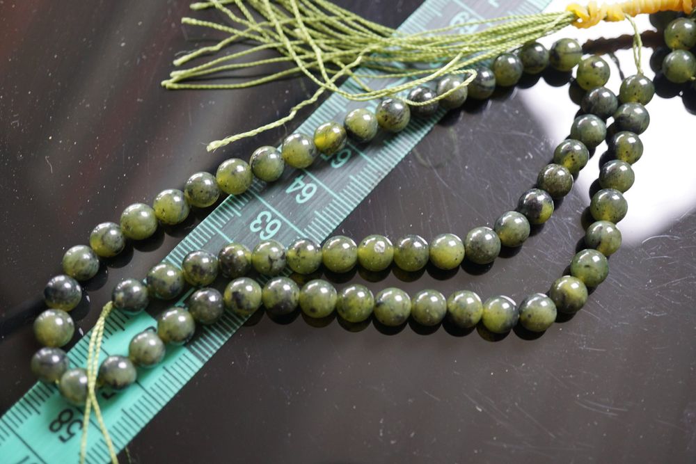 Nephrit Jade Grün 6mm Kugel Schmuck Strang Topstone (Neu und ...