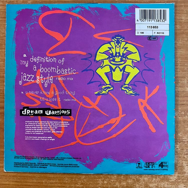 Dream Warriors - My Definition Of A... / 1. D-Press. 1990 (Gebraucht ...