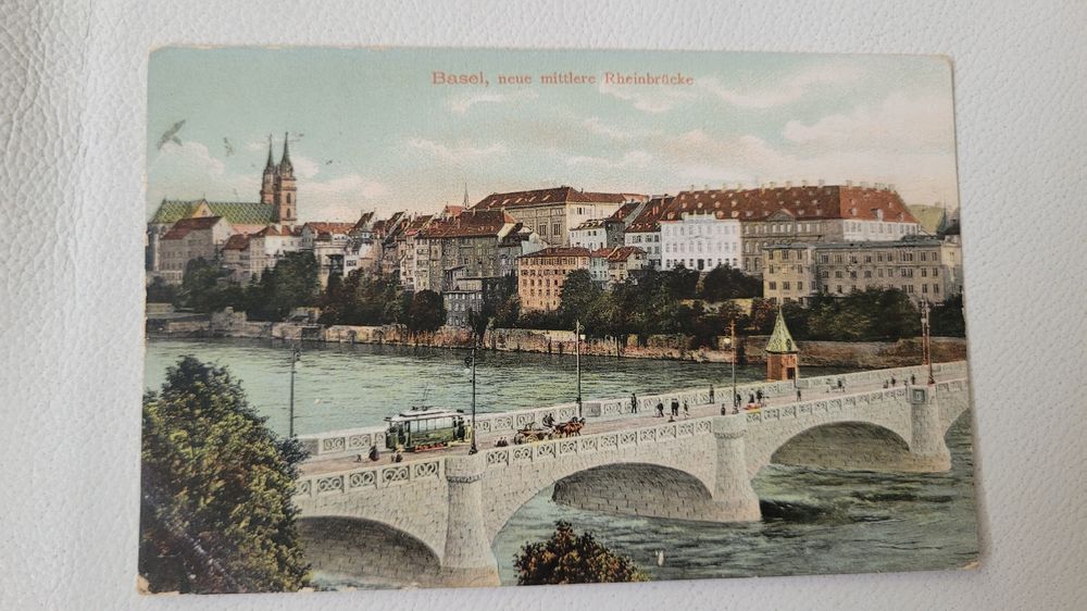 ansichtskarte basel tram wettsteinbrücke | Kaufen auf Ricardo