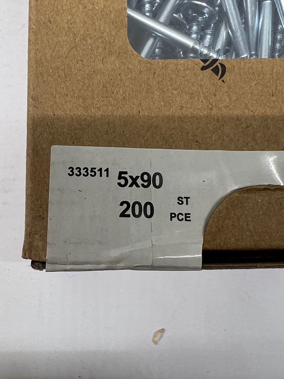Ferro norm Holzschrauben 5x90 200 St.( 24131) (Neu (gemäss Beschreibung ...