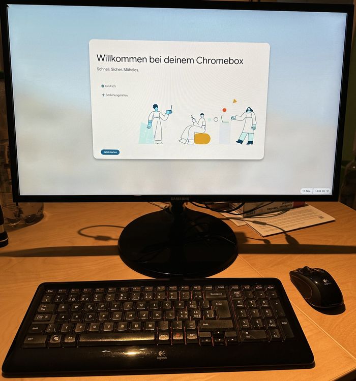 ASUS Chromebox, 27" Monitor, Logitech Cordless Maus & Keyb. (Gebraucht ...