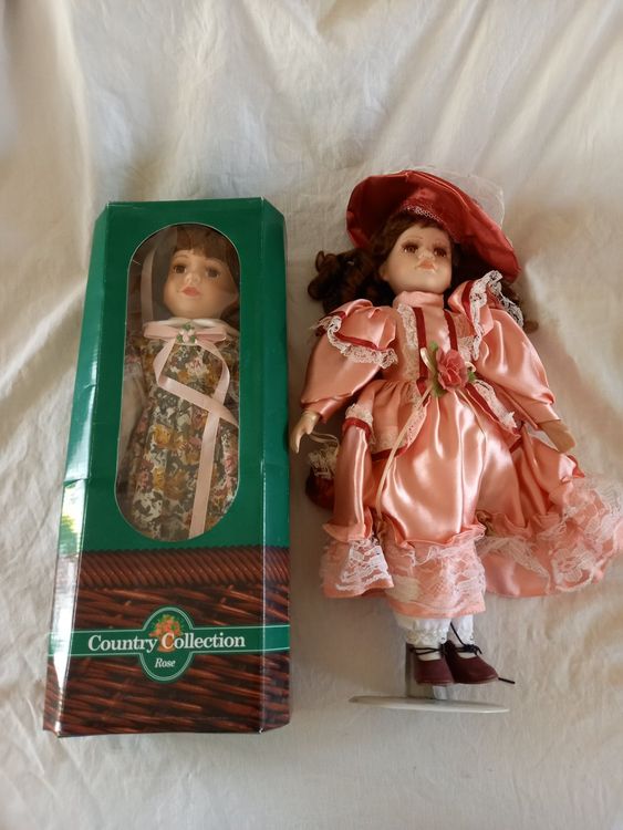 Lot de 2 Poupées en porcelaine Country Collection - Rose | Kaufen auf ...