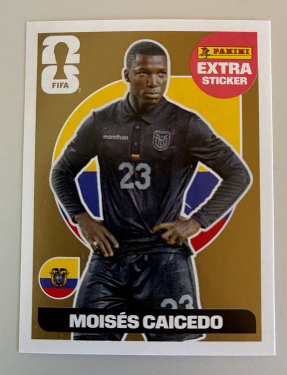 Moisés CAICEDO - Extra Sticker Gold - Panini WM 2026 (Neuf (Voir ...