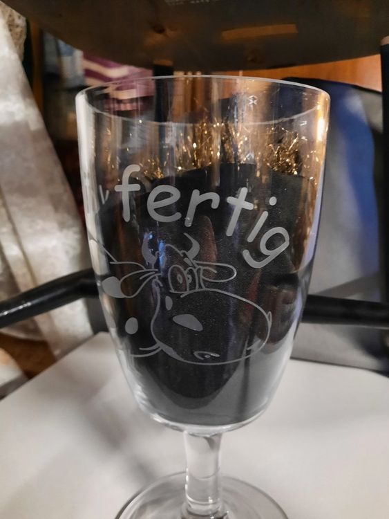 Originelles grosses Kafi-fertig Glas, 30cm hoch | Kaufen auf Ricardo