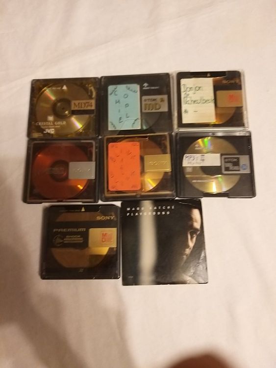 Lot de 8 MiniDiscs Sony divers artistes années 90 (190) (Gebraucht) in ...