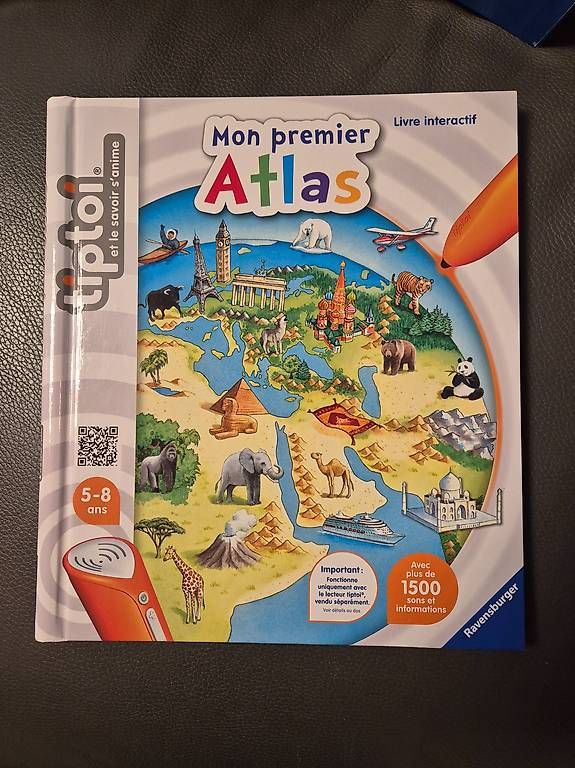 Coffret complet tiptoi avec livre Atlas et un planisphère (D'occasion ...