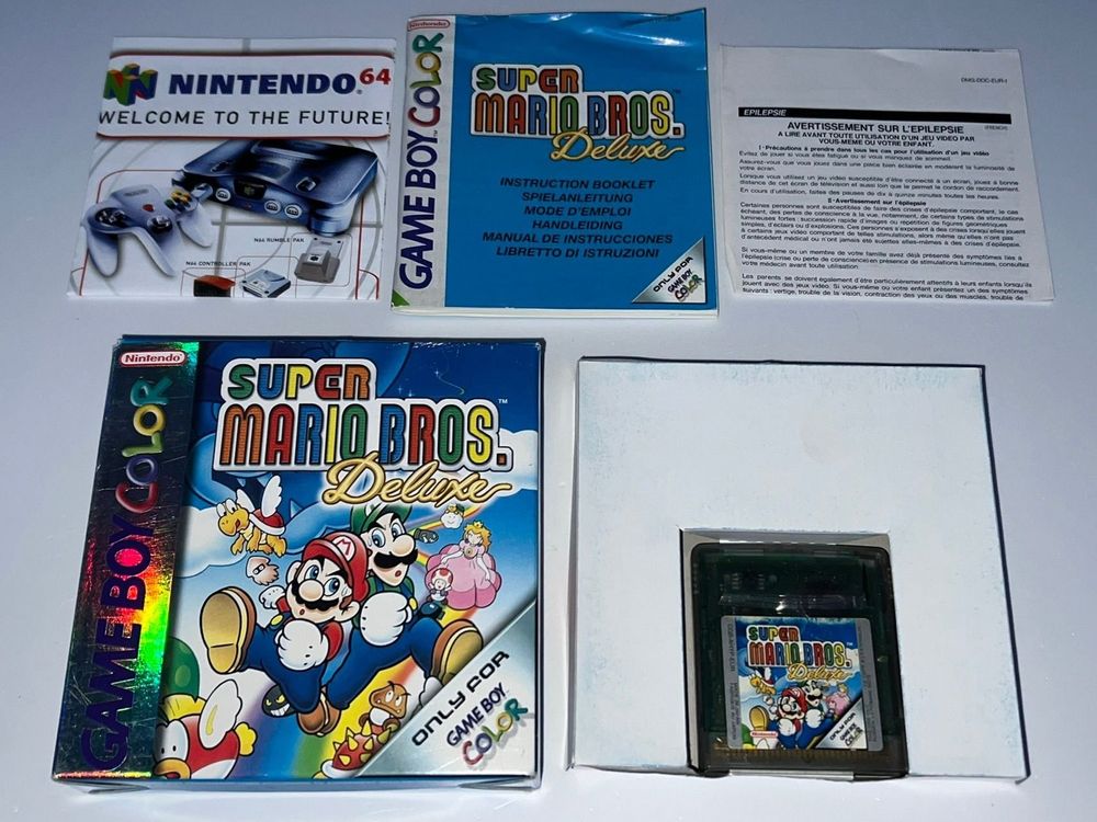 Game Boy Color (GBC) Spiel - Super Mario Bros. Deluxe (OVP) | Kaufen ...