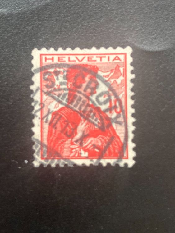 Schweiz 1913 Helvetia 10 Rp Vollstempel Ste.Croix 12.XII 13 | Kaufen auf Ricardo