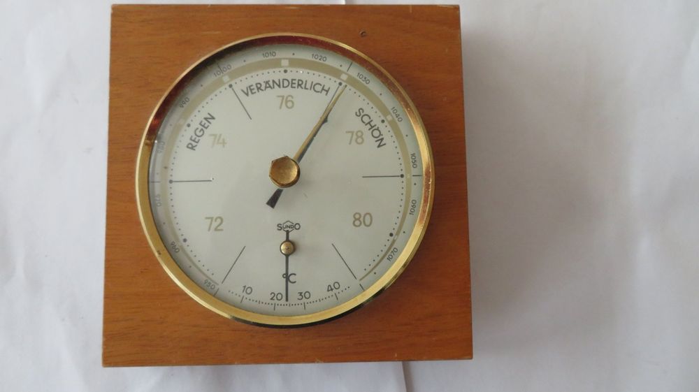 Barometer Marke Sundo West Germany Vintage mit Temperaturanz | Kaufen ...