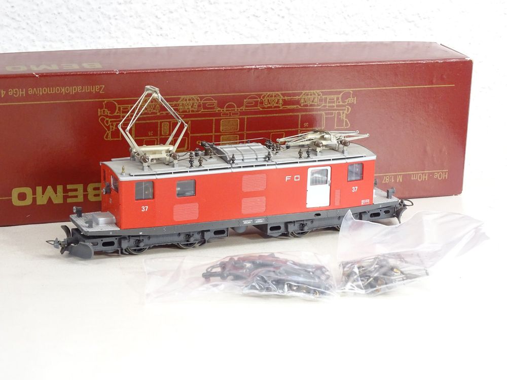 Bemo 1261 217 Elektrolok HGe4/4, FO, 37, Rot, H0m,OVP (Neu (gemäss Beschreibung)) in Wohlen für ...