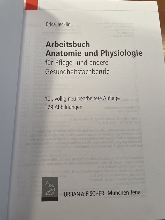 Arbeitsbuch Anatomie und Physiologie Erica Jecklin | Kaufen auf Ricardo