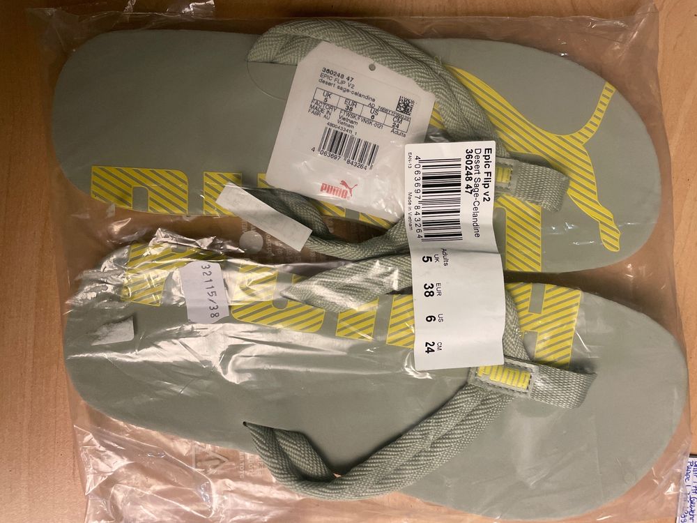 Neue Puma Flip Flops Gr.38 | Kaufen auf Ricardo