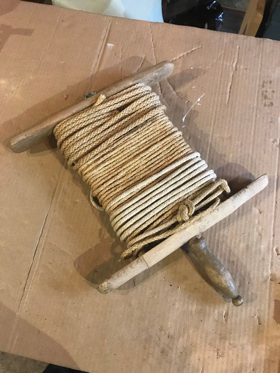 Alte Holz Spindel Wäscheleine | Kaufen auf Ricardo
