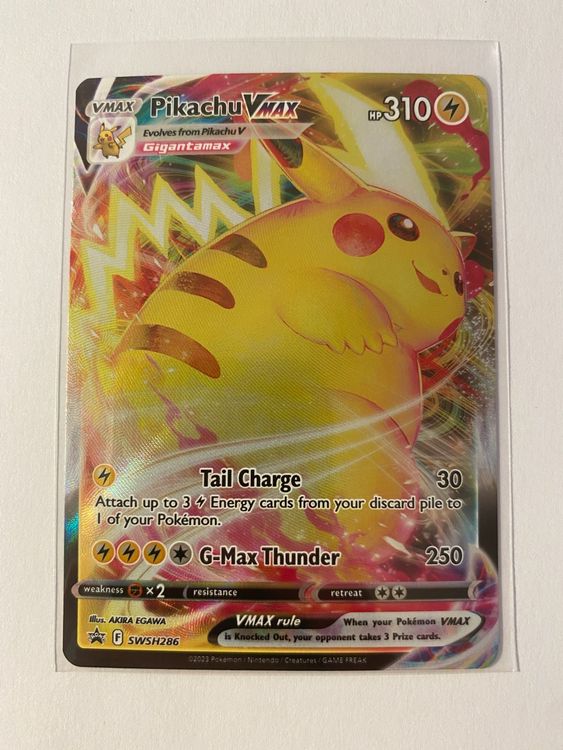 Pokemon Pikachu VMax SWSH 286 EN (Neu (gemäss Beschreibung)) in Elgg ...
