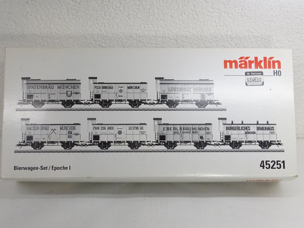 Märklin 45251 Bierwagen Set 7 teilig, H0,WS/AC,OVP Neu (Neu und ...