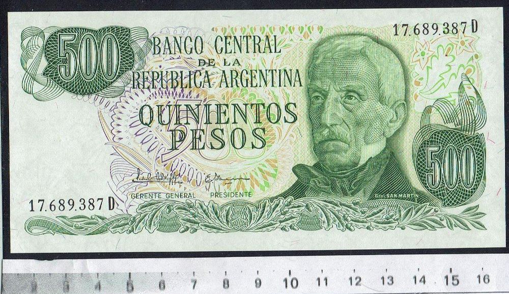 REPUBLIKA ARGENTINA 500 PESOS unc. ab1.- | Kaufen auf Ricardo