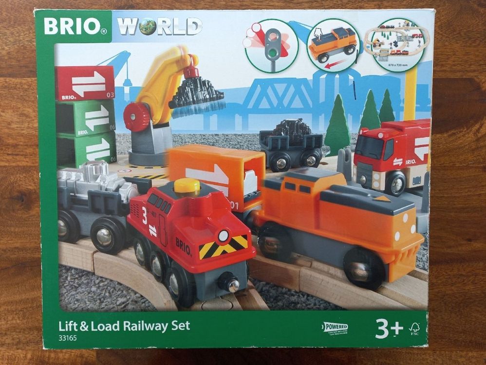 BRIO World Eisenbahn Lift & Load Railway Set 33165 (Neu (gemäss ...