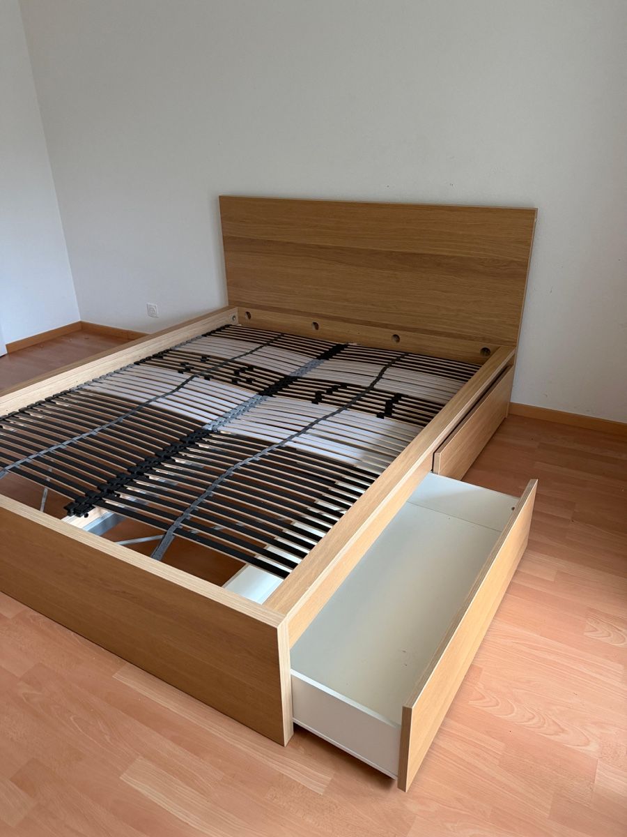 Malm Bett Schubladen