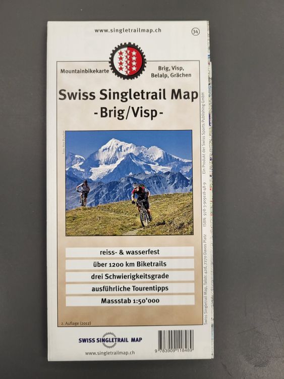 Swiss Singletrail Map Brig / Visp Wallis | Kaufen auf Ricardo
