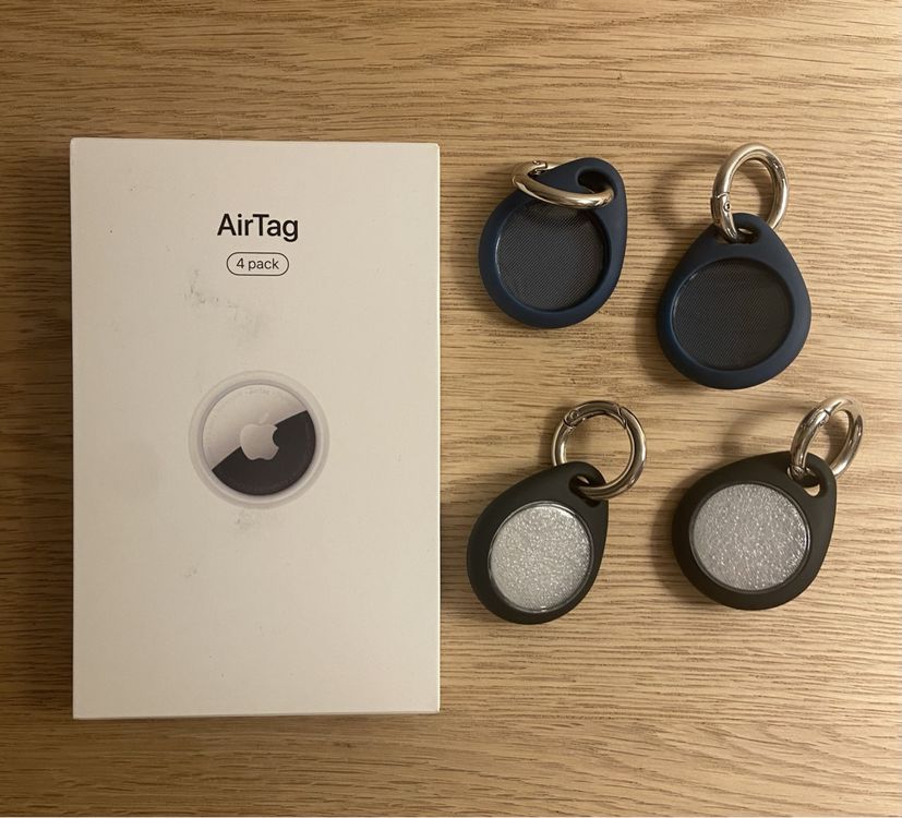Apple Airtag 4er Pack inkl. 4 Anhänger | Kaufen auf Ricardo
