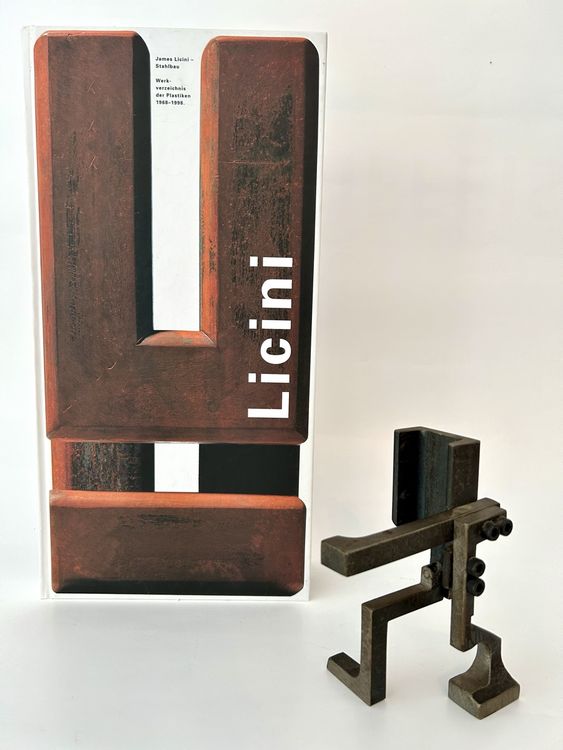 James Licini Stahlskulptur mit signiertem Buch, Unikat, CH (Gebraucht ...