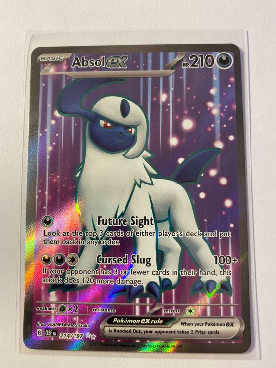 Pokemon Absol EX 214/197 Obsidian Flames EN (Neu (gemäss Beschreibung ...