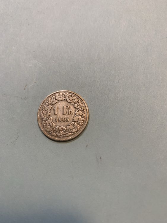 1 Franken Silber Münze 1905 | Kaufen auf Ricardo