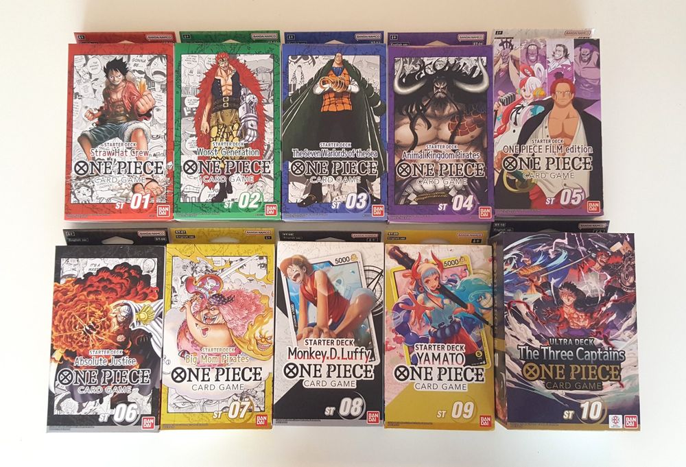 One Piece TCG 10 deck ST01 to ST10 sealed EN | Kaufen auf Ricardo