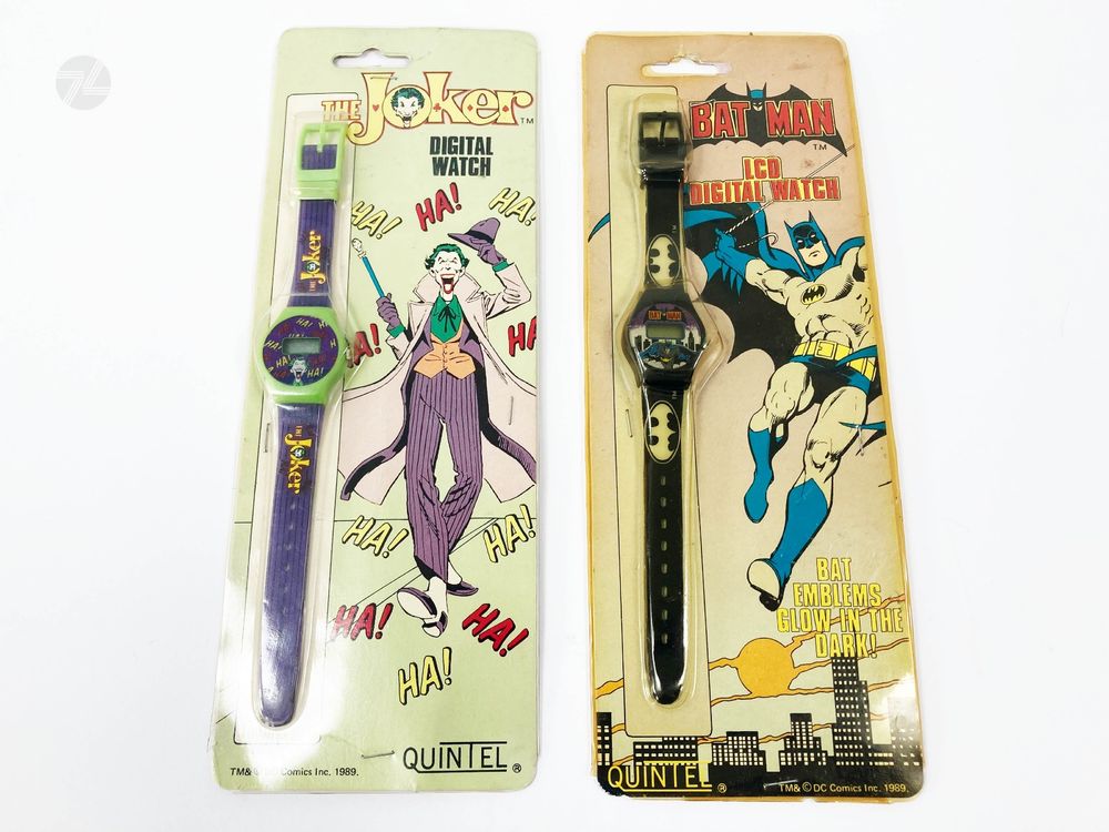 Batman Joker LCD Watch Vintage Armbanduhr DC Comics 1989 (Neu (gemäss ...