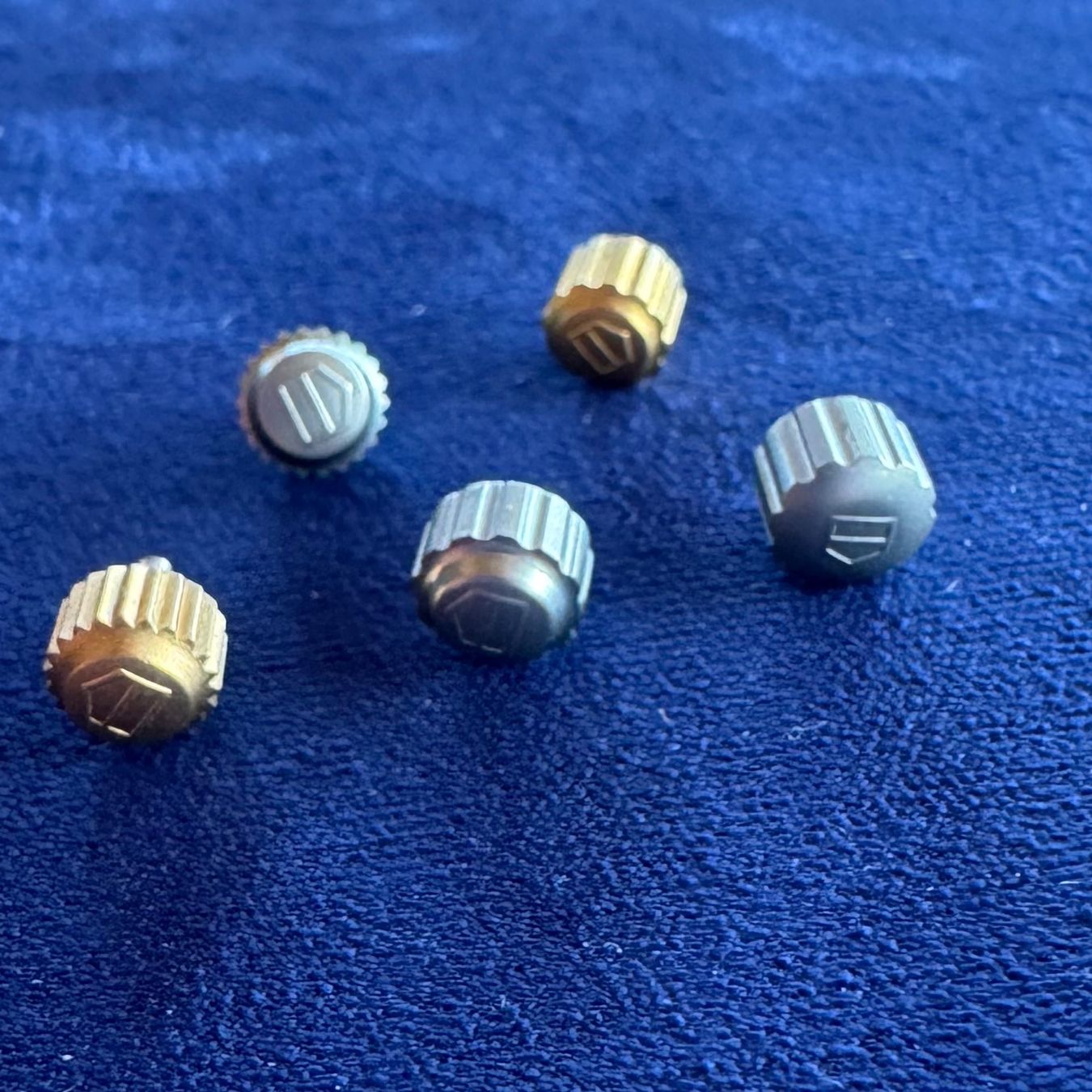 Vintage Heuer Signed Crowns Lot / Signierte Krone Tap 10 NOS (Neu ...